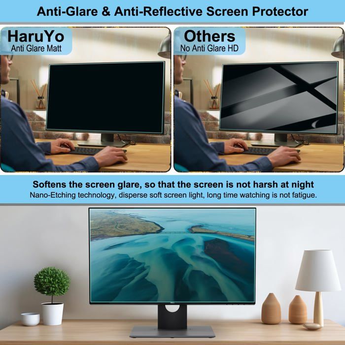Protection D'écran Premium pour Ordinateur/Moniteur 22 Pouce 16:10,HD ...