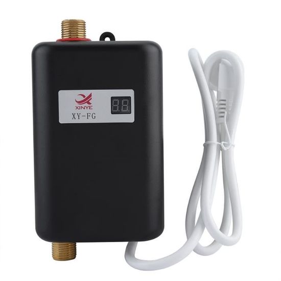 Akozon Instant Water Heater 220V 3400W Mini Tankless Chauffe-eau Instantané Électrique Lavage de ...
