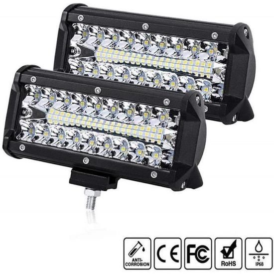 Projecteur Phare de Travail LED 12V 120W 7Inch Lampes de Travail ...