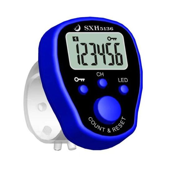 Nouveau cinq canaux psalmodie compteur doigt electronique compteur ...