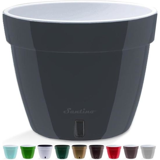 Asti Pot De Fleurs À Arrosage Automatique - 27 Cm - Auto-Arrosant ...