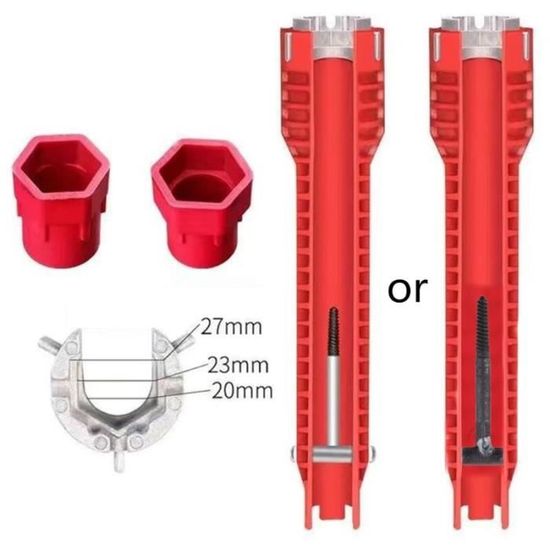 CLE A MOLETTE,EO--Clé de robinet multifonction, outils'installation ...