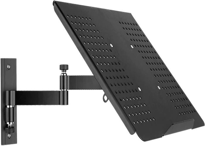 Support Mural Pour Ordinateur Portable (Inclinable Pivotant) Noir Avec ...