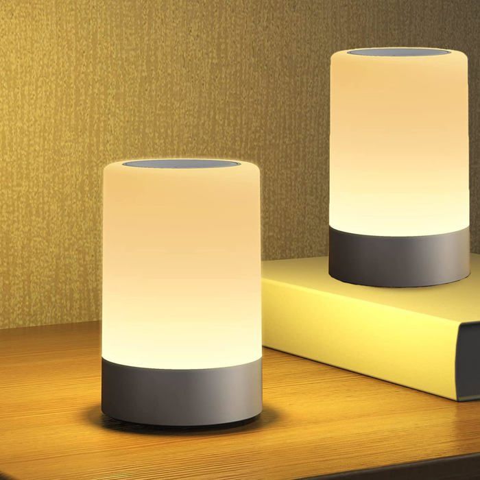 Lot De 2 Lampes De Chevet Led Pour Enfants - Contrôle Tactile À ...