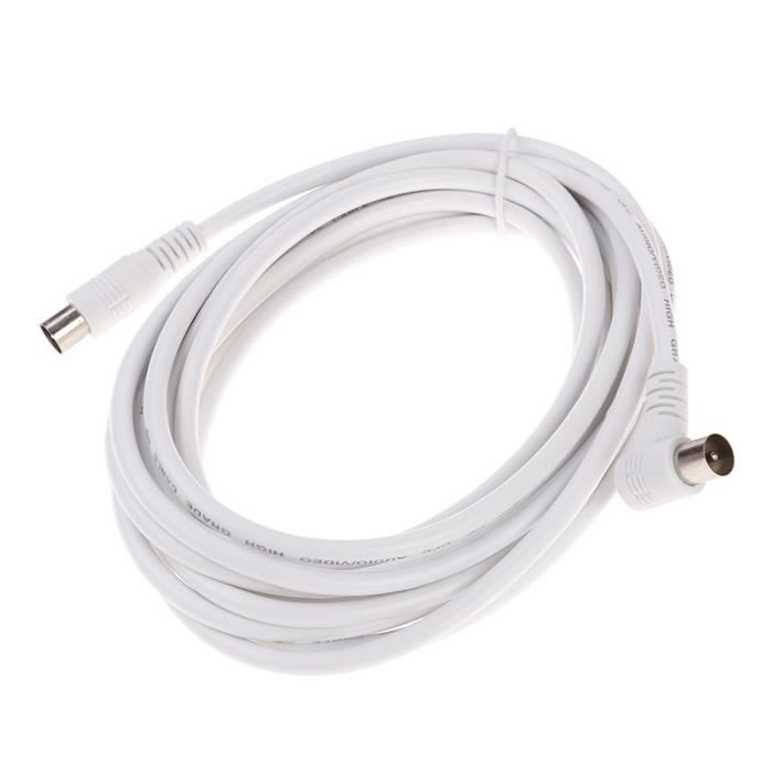 Couleur 3m Câble de Télévision Numérique RF, 1,5 m - 3m, 1x Ligne ...