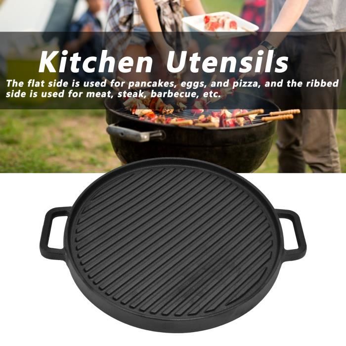 Plaque De Cuisson Plateau De Cuisson Double Face En Fonte De 30 Cm / 11 ...