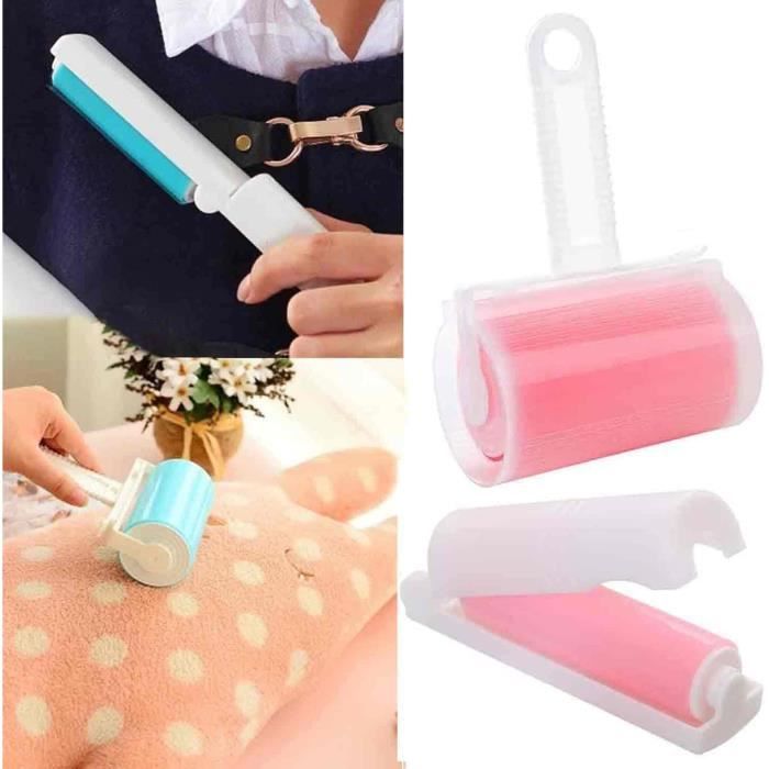 Sticky Lint Roller Washable and Reusable Lint Remover Set of 2 Travel Size for Hair Dust Clothes Furniture 1736 Cdiscount Telephonie