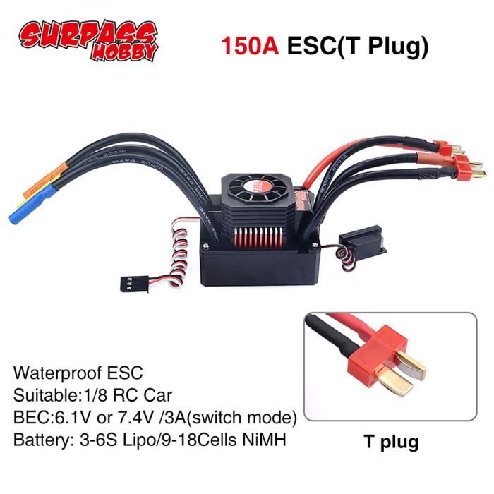 Plug 150A T - Prise T ESC étanche pour moteur sans balais RC, BBY KK ...
