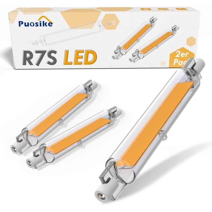 Ampoule R7S 118Mm Led Dimmable, 15W Ampoule Led R7S 118Mm Cob Lampe ...