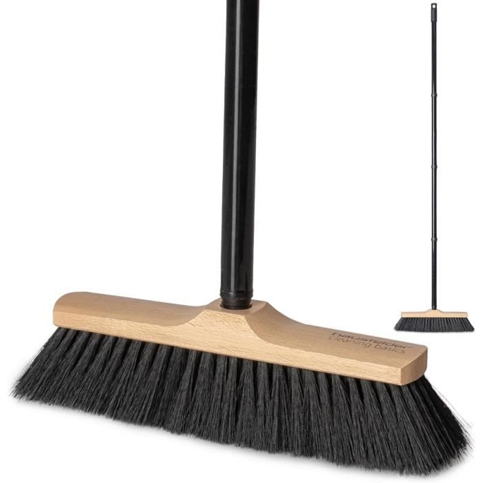 Balai intérieur avec Tige, Balai Anti-poussière en Bois, Balai intérieur Fin et Doux (30 cm de ...