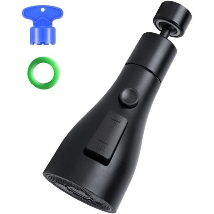 Rallonge de robinet 3 modes G1-2, pivotant à 360 °, régulateur de jet d ...