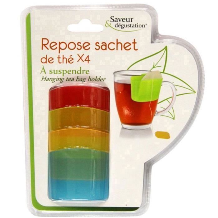 Repose-sachet de thé - Cook Concept - Multicolore - Pratique - Facile d'entretien - Dimensions 4 ...