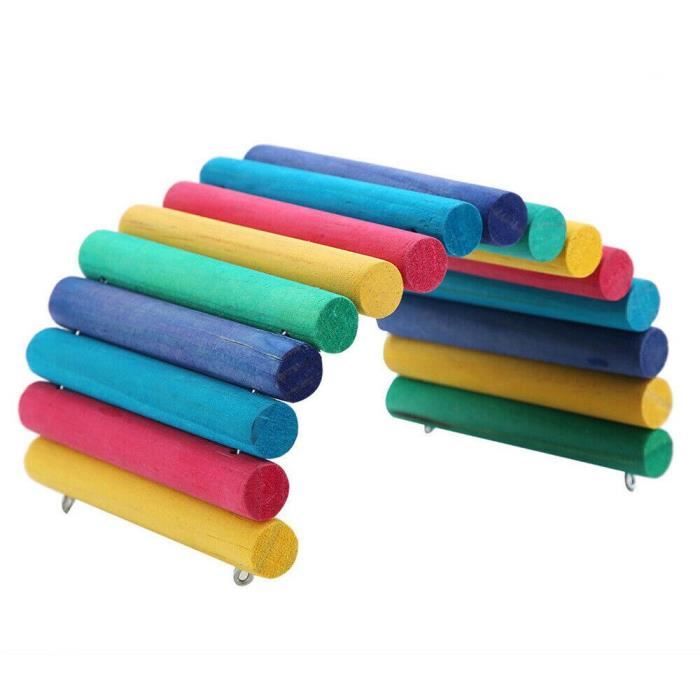Pont d'échelle en bois coloré pour animaux de compagnie, 1 pièce, pour ...