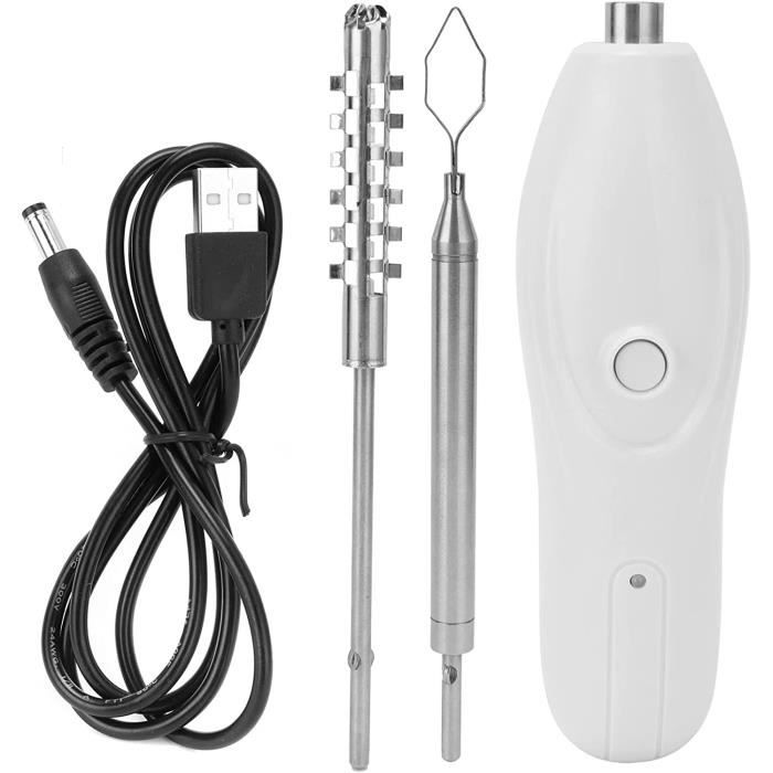 Teamsky Écailleur Électrique Sans Fil Poisson Vide-légumes À Main Acier Inoxydable Grattoir ...