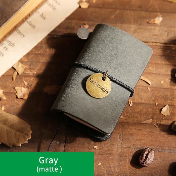 Carnet notes,Mini carnet de notes de voyage en cuir véritable,carnet de ...