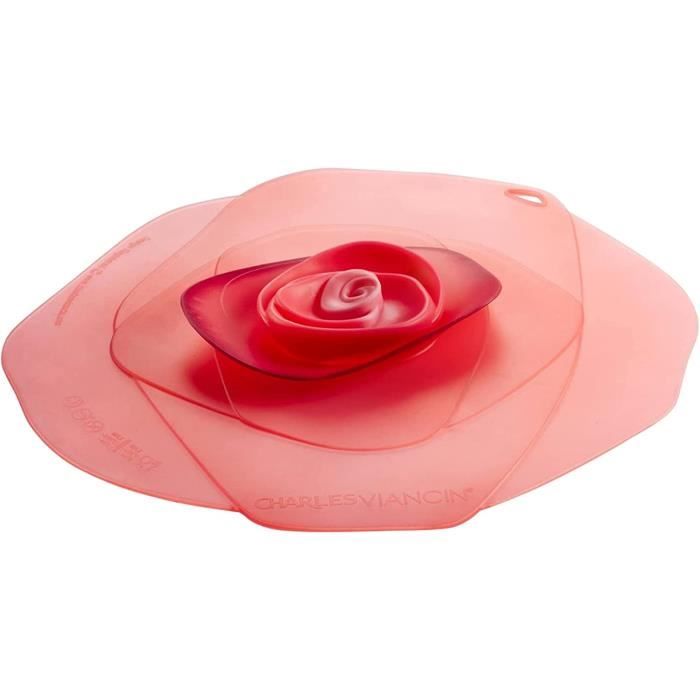 Couvercle hermétique en silicone décor rose 28 cm - Charles Viancin ...
