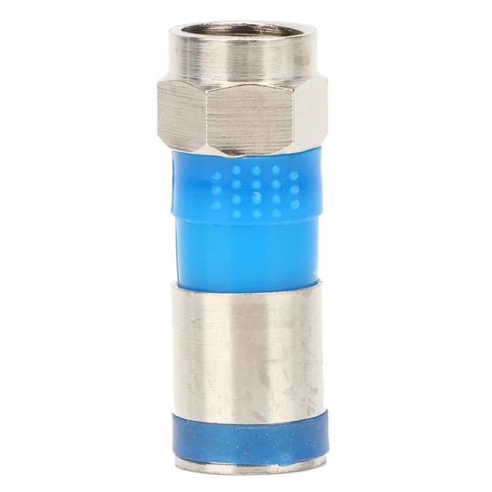 Cikonielf connecteur F 10 pièces RG6 UK connecteur de type F serré F ...