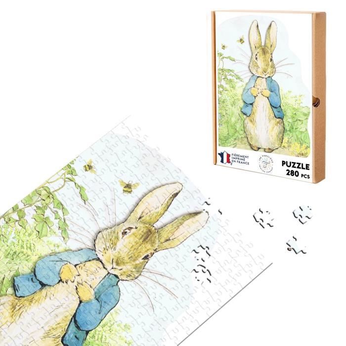 Puzzle Classique 280 pièces Petter Rabbit Dans Son Jardin Pierre Lapin ...