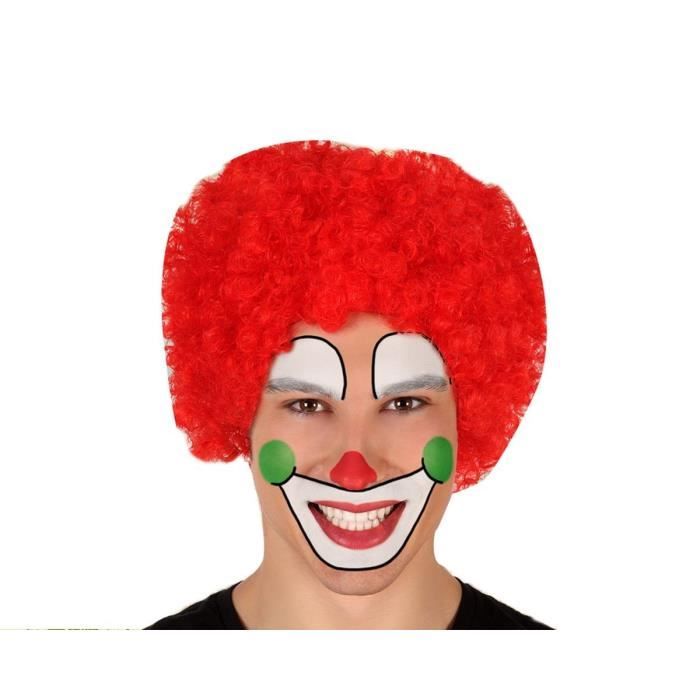 Perruque Clown Rouge - ATOSA - Adulte Mixte - Utilisation Extérieur ...