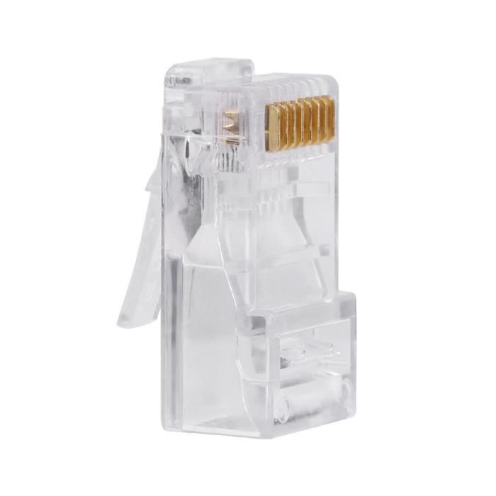 Tête de câble, têtes de câble réseau Cat5e pleines / toronnées, têtes ...