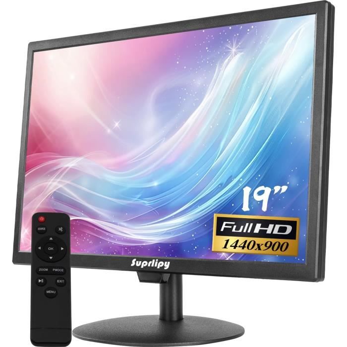 Moniteur LCD - Suprlipy - 19 pouces - Résolution 1440x900 - Temps de ...