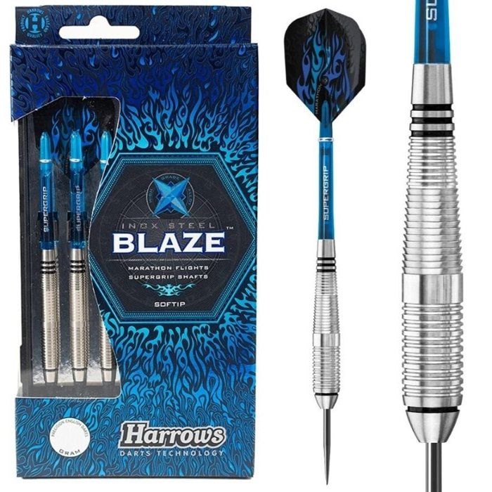 Fléchettes - Harrows - Blaze - 22 grammes - Acier Inox - Ailettes ...
