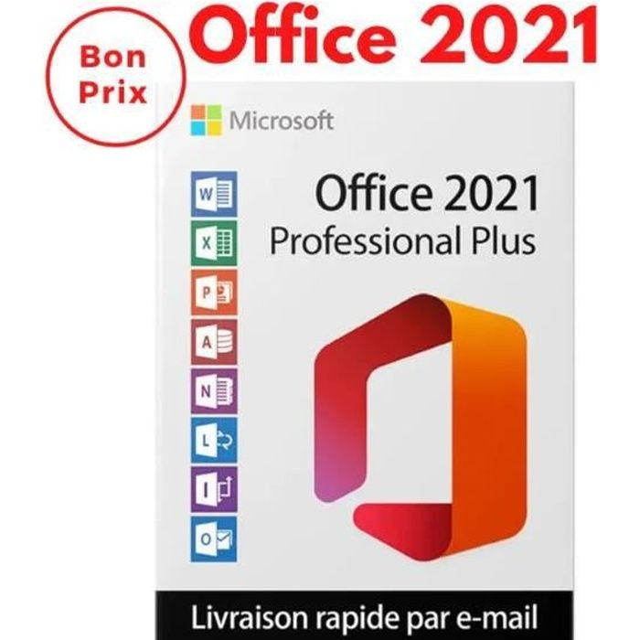 Microsoft Office 2021 Professionnel/ activation en ligne / clé à vie ...
