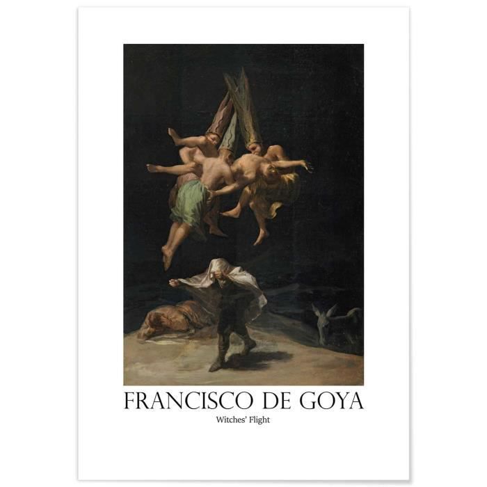 Poster Panorama Francisco de Goya Sorcière 50x70 cm - Imprimée sur ...