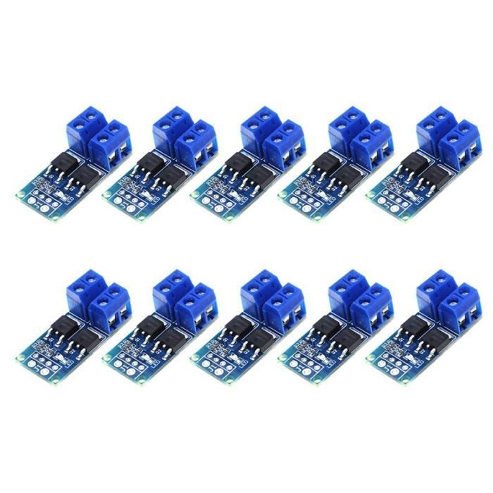 10 PièCes SéRies DC 5 V-36 V 15A (Max 30A) MOSFET MOS FET Module de ...