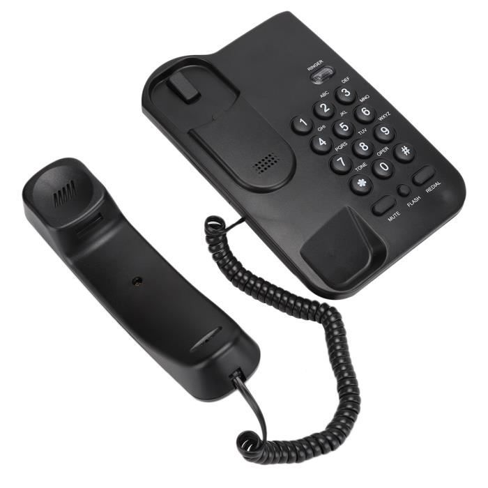 TMISHION Téléphone de bureau KX-T3026CID Téléphone anglais pour le bureau à domicile de l'hôtel ...