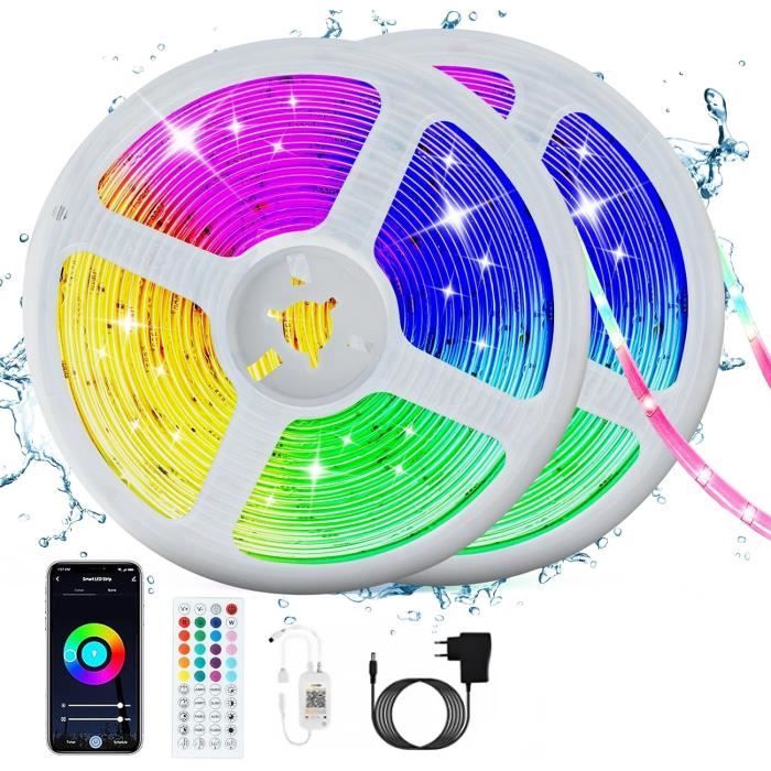 Led Bande Lumineuse Étanche 20M,Bande Lumineuse Étanche Intelligente ...