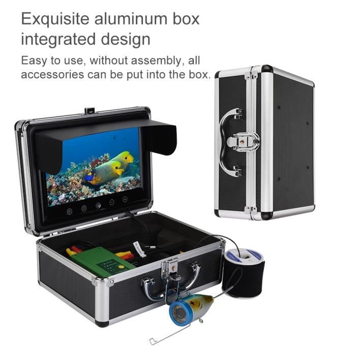 YID Détecteur de poisson 9 Pouces 30 LED, Caméra de Pêche Sous-marine ...