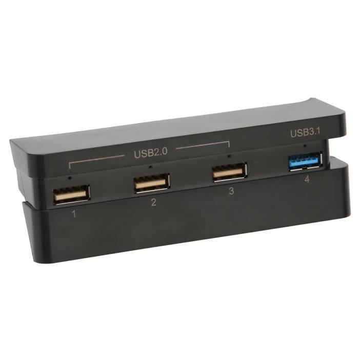 HAOLIP-Hub USB 4 ports USB 31 + 20 pour PS4 Slim - Noir - Cdiscount ...