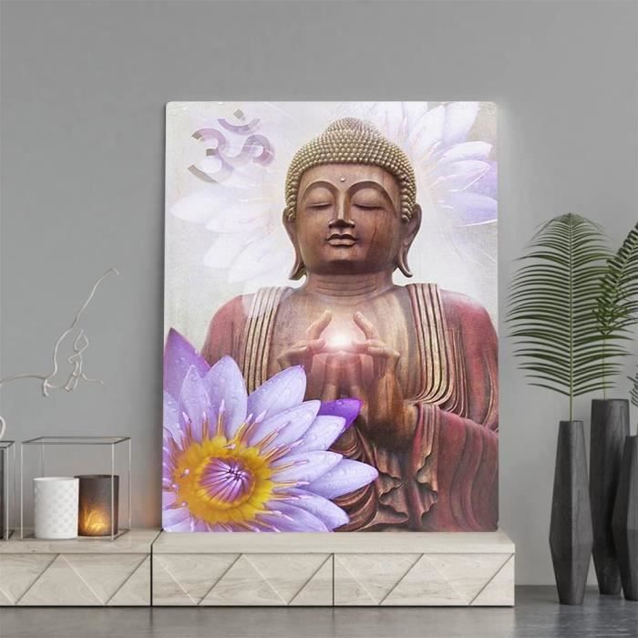 40X50Cm Kit De Peinture Diamant 5D, Peinture Par Numéro Kit, Bouddha Et ...