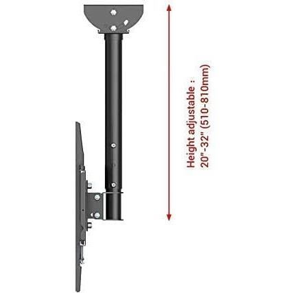 FLEXIMOUNTS CM2 Support de télévision pour Plafond Inclinable Réglable ...