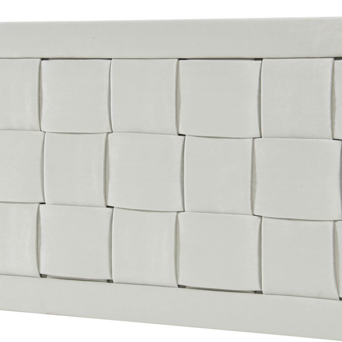 Tête de lit Tervo velours 140 x 5 x 50 cm gris - Cdiscount Maison