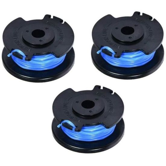 Lot de 3 bobines de fil de rechange pour coupe-bordures Greenworks - 0,2 cm - 4,9 m[169 ...