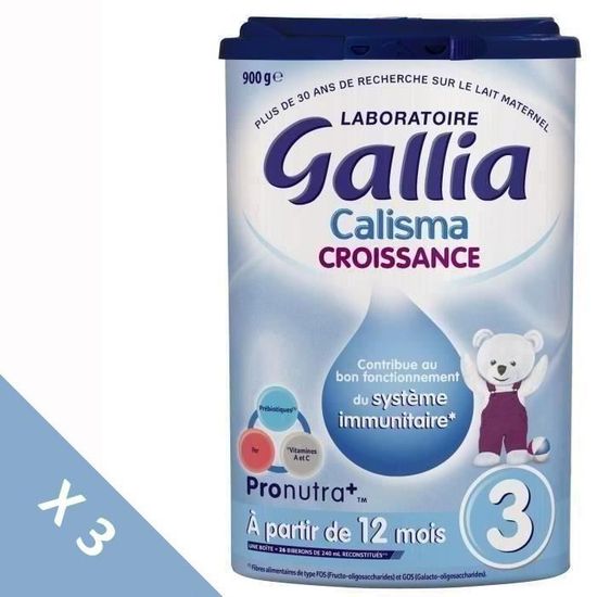 [LOT DE 3] GALLIA Calisma Lait en poudre 3e age 900g - Achat / Vente ...