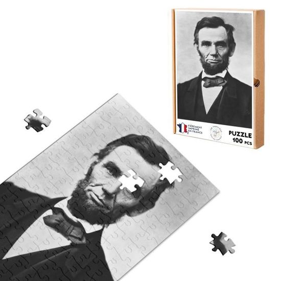 Puzzle Classique 100 pièces Abraham Lincoln Etats Unis President Photo ...
