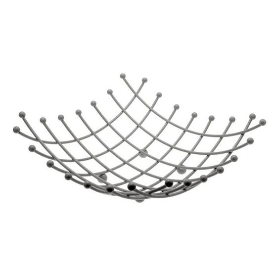 FRANDIS Corbeille à fruits carrée Métal - Gris mat - Cdiscount Maison