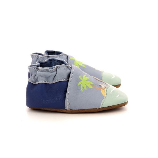 ROBEEZ Chaussons Island Holidays bleu Bleu - Cdiscount Chaussures