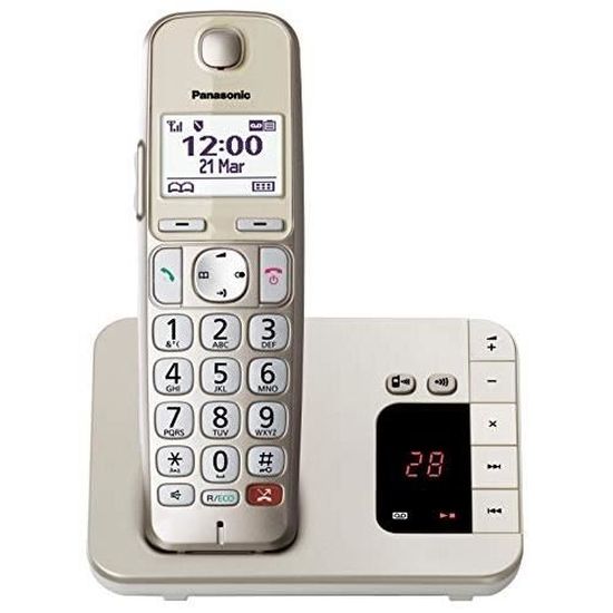 PANASONIC KX-TGE260GN SINGLE CHAMPAGNER - Cdiscount Téléphonie