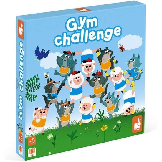 Janod - Gym Challenge - Jeu de Société Enfant eois - Jeu d'Observation ...