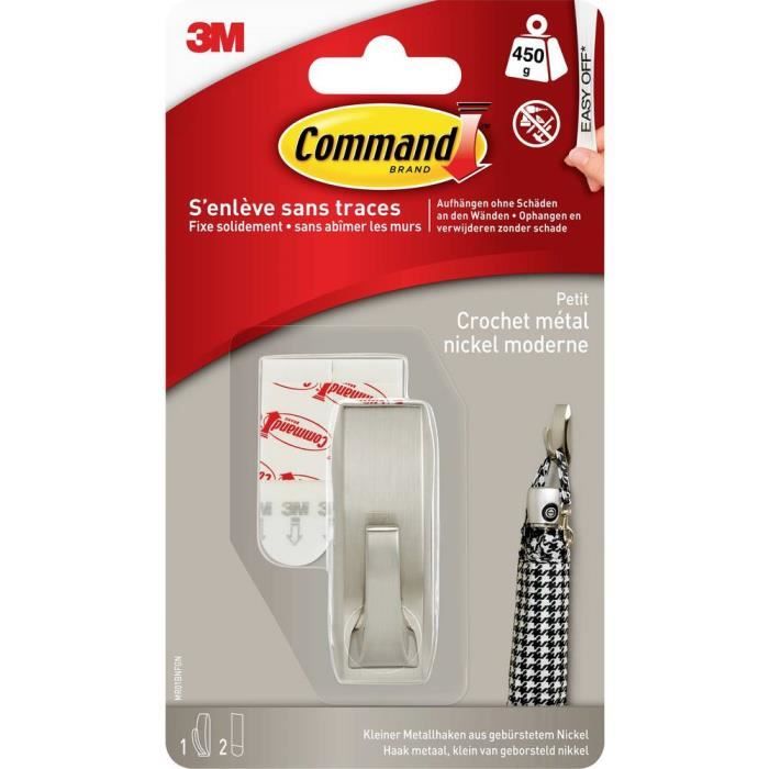 Crochet en métal « Modern Reflection » Command - 3M - L x l x H 60 x 22 ...