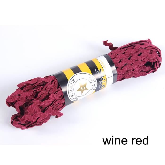 Vin rouge-Ruban Zig Zag Multicolore pour Décoration de ix, Ruban de ...