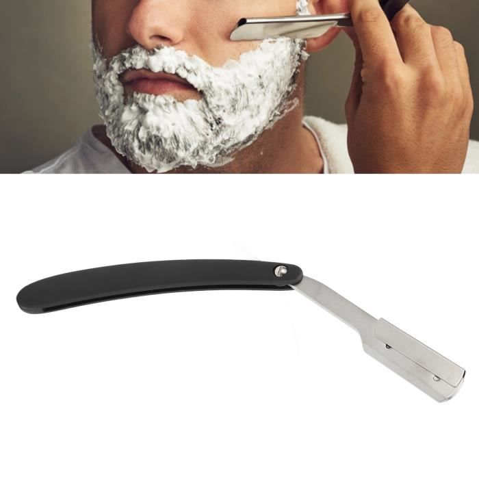 Support de Lames Rasage, Porte-rasoir à Bord Droit Pliable en Alliage ...
