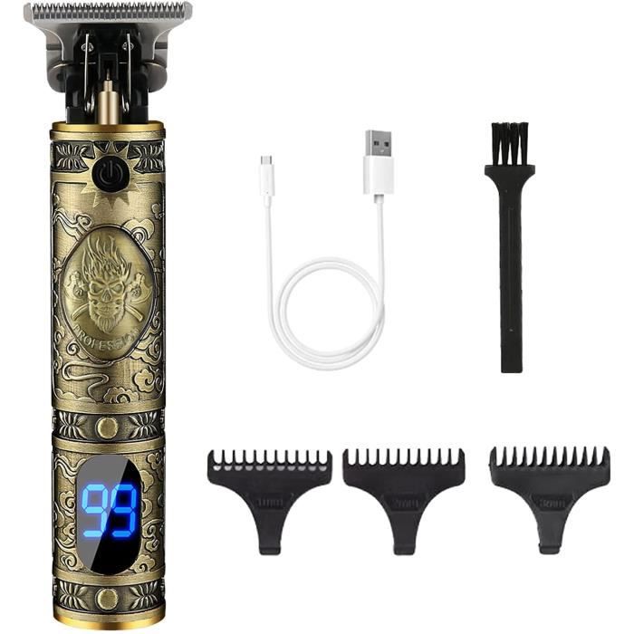 Tondeuses À Cheveux, Kit De Toilettage À Lame En T Électrique | À Faible Bruit | Pour Les Hommes ...