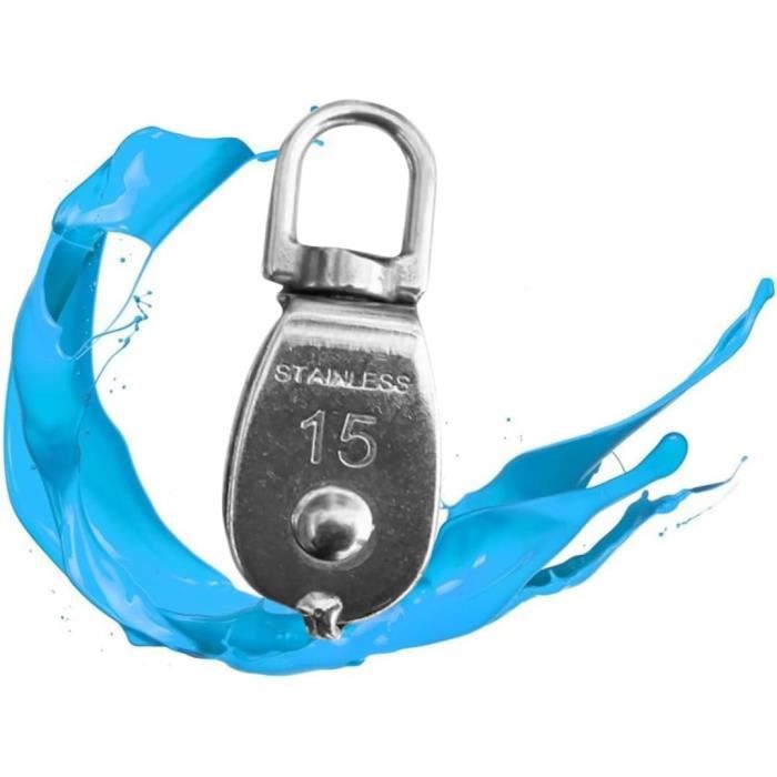 Poulie En Acier Inoxydable Poulie À Simple Réa 15Mm Poulie Poulie Roue ...