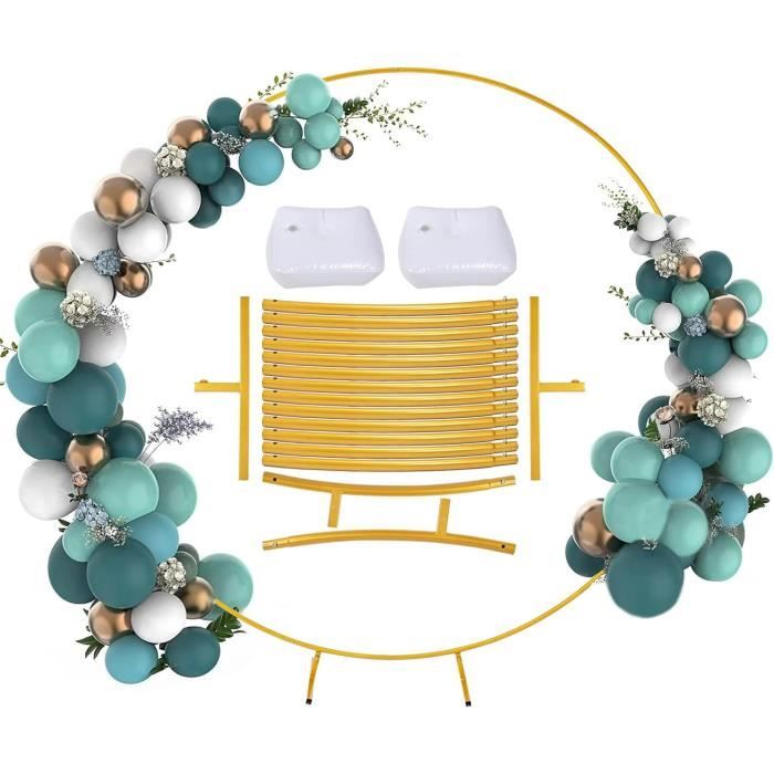 Arche Ballon Anniversaire - Cadre en Métal Doré - Support de Toile de ...