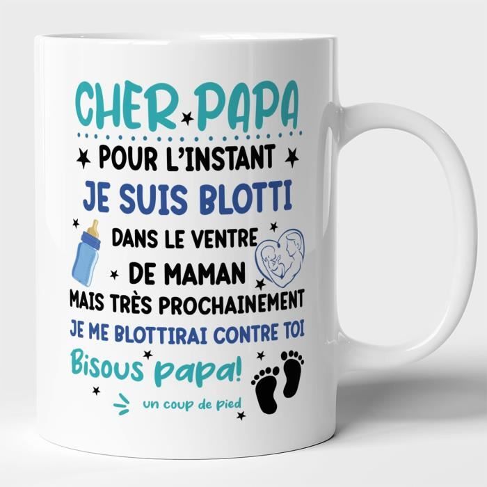 Mug Futur Papa – Tasse Futur Papa Idée Cadeau Annonce De Grossesse ...